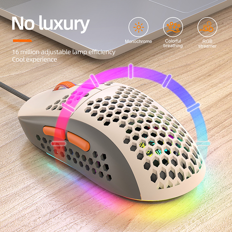 Ziyoulang M8 Wired Gaming Mouse 12000 DPI 16 RGB Backlit Ultralight ...