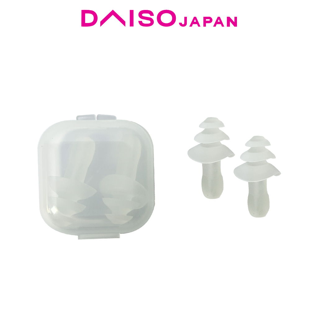 Daiso Clear Spiral Ear Plugs With Case (2 Pieces) | Shopee Philippines