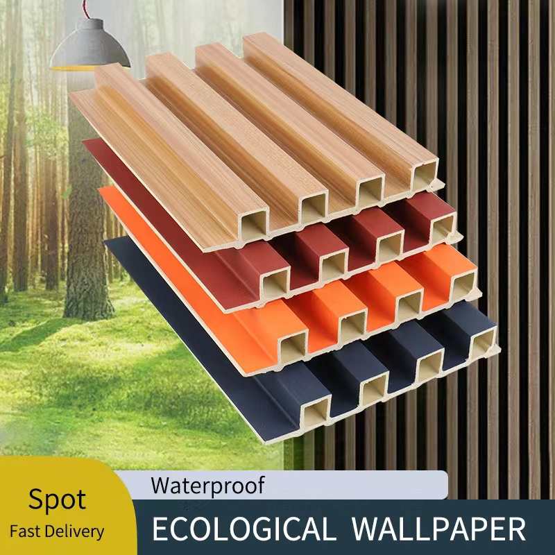 Wood Wallpaper Waterproof Grille Design Board Wallpaper Sticker TV ...