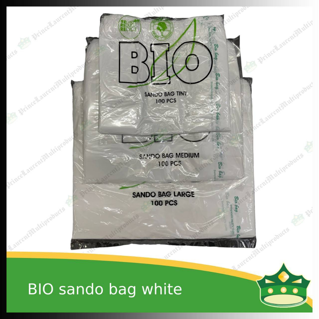[1000 pcs] sando bag bio white tiny medium large (BIO brand) | Shopee ...