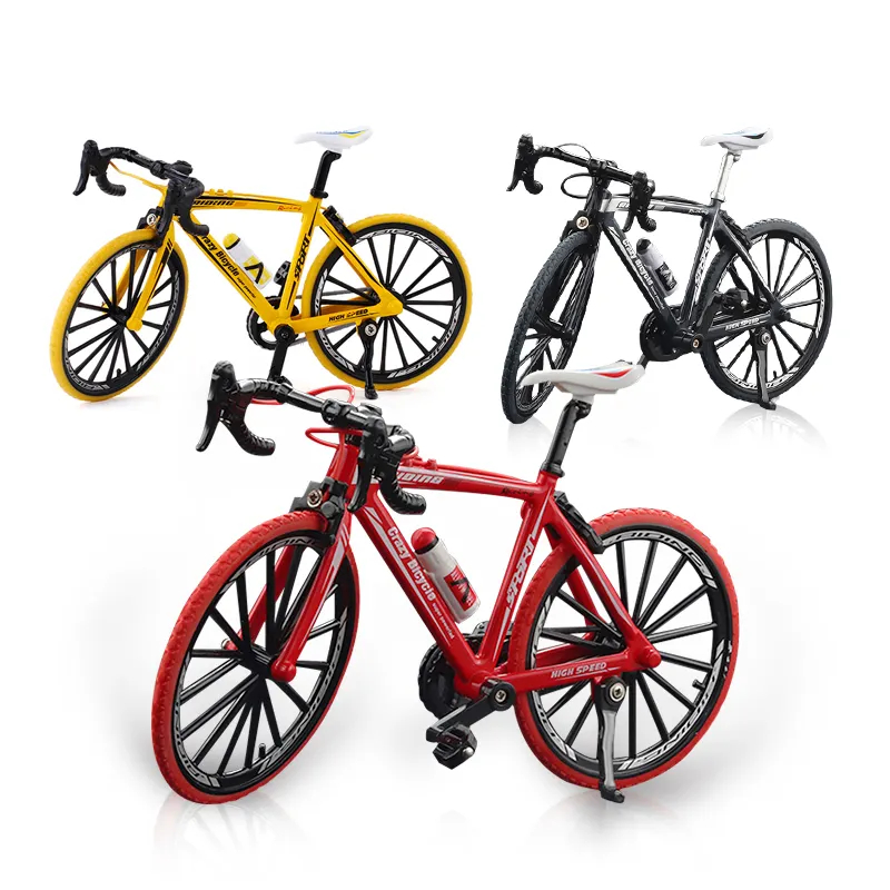 1/8 Mini Finger Alloy Bike Model Die-casting Metal Foldable Mountain ...