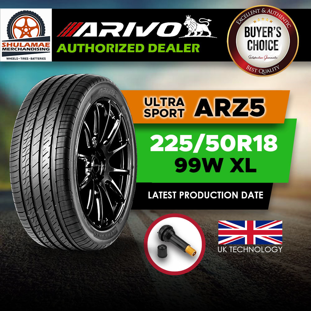 ARIVO 225/50 R18 ULTRA SPORT ARZ5 (China made, with free tire valve) | Shopee Philippines