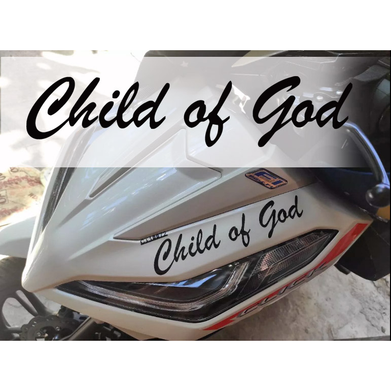 Child of God Car Stickers Motorcycle Sticker 8 inches | Shopee Philippines