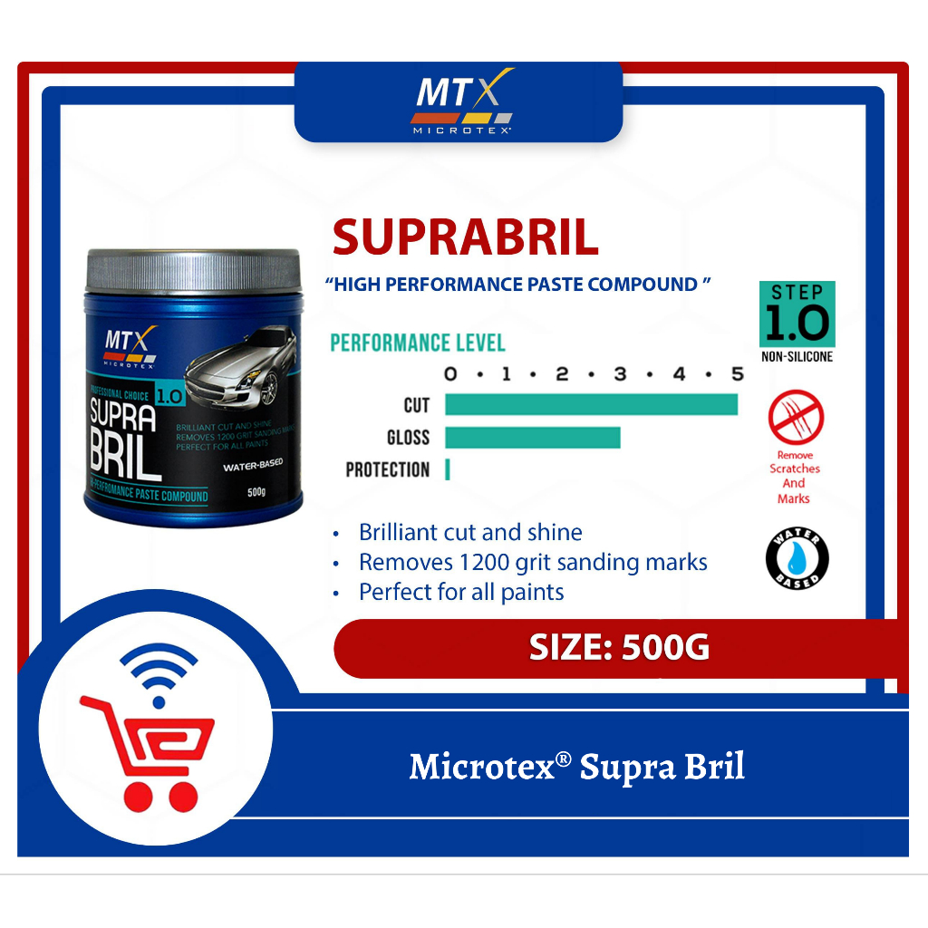 Microtex MTX SupraBRIL Water Based Swirl and Scratches Remover 500g ...