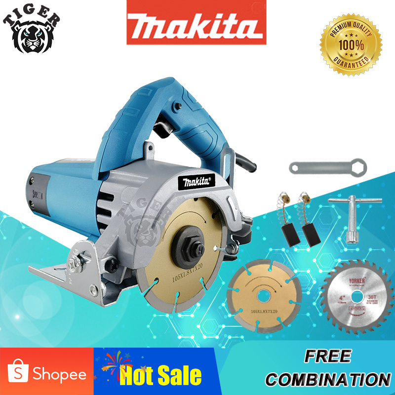 Makita MT4100 Marble Cutter Concrete Stone Tile Cutter Saw 1400W 45 ...