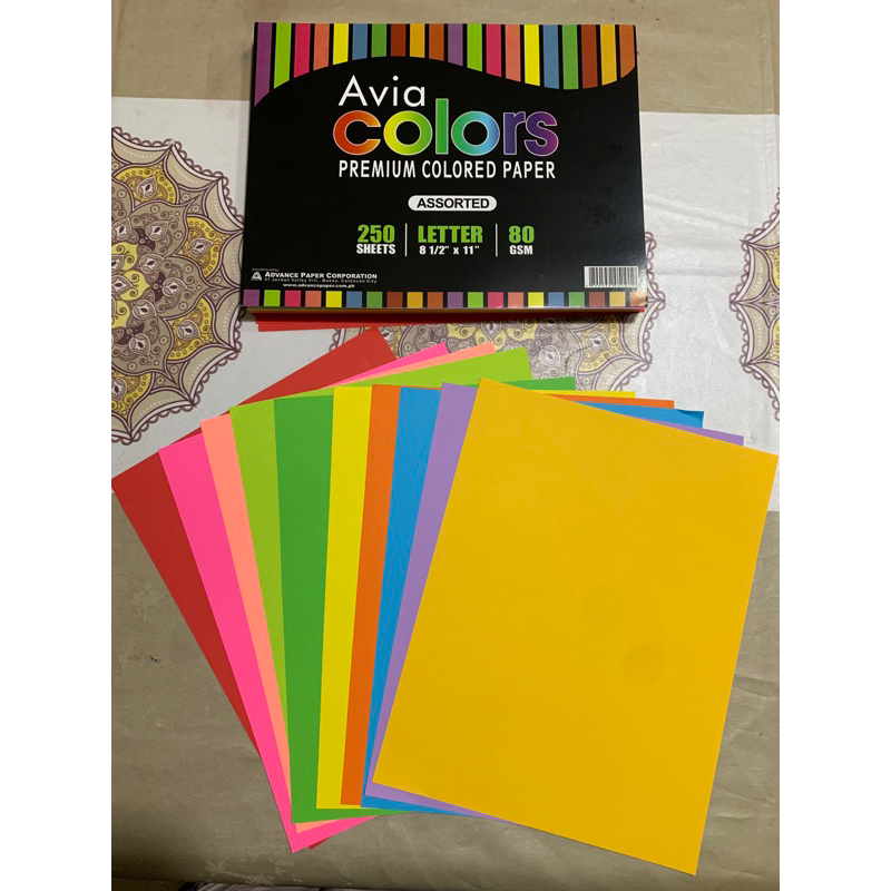 Assorted /Repacked Colored Paper 10pcs | Shopee Philippines
