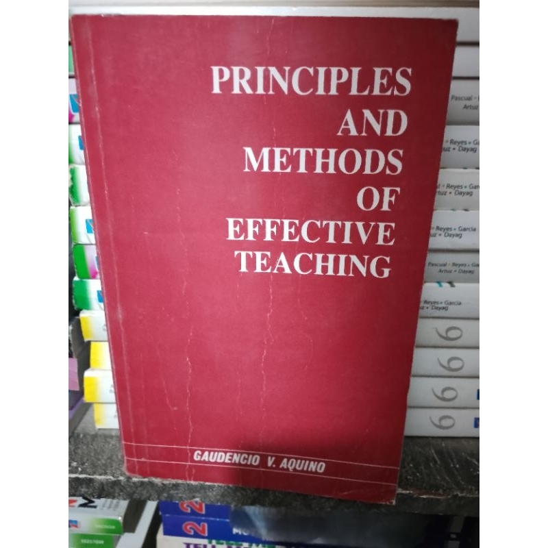 Principles and methods of Effective Teaching (slightly use | Shopee ...