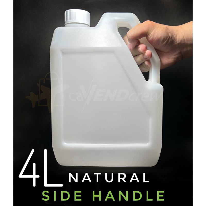 4 Liters | 4L Opaquely | 4L Natural | Jerry Bottle Container | HDPE ...