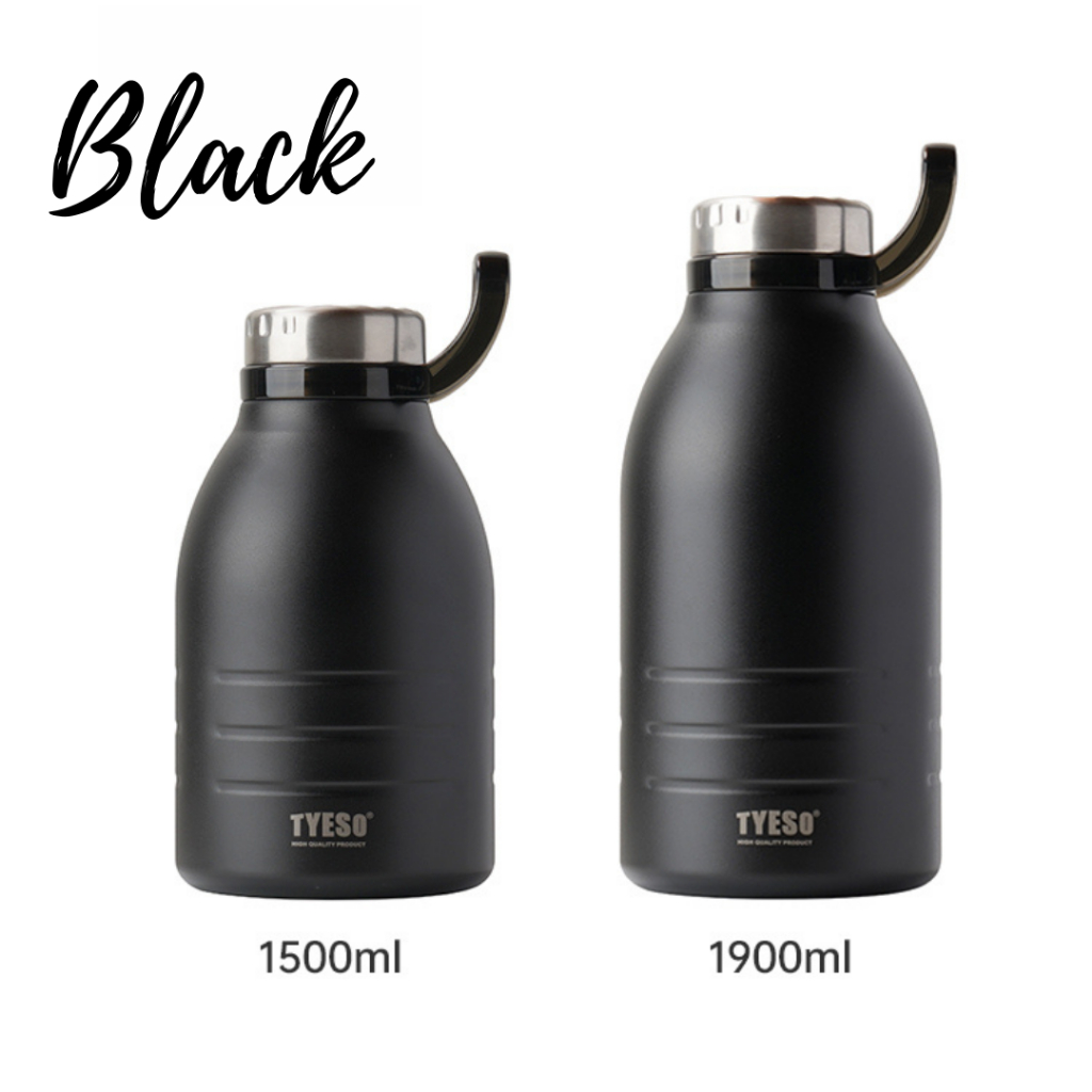 Tyeso Stainless Steel Sports Water Bottle with Straw Vacuum Insulated Tumbler 1500ml | 1900ml ...