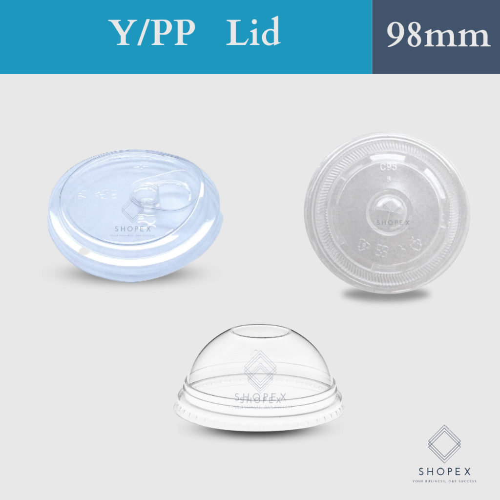 [Wholesale] 1 BOX Dome Lid 98mm / Flat lid 98mm / Strawless 98mm ...
