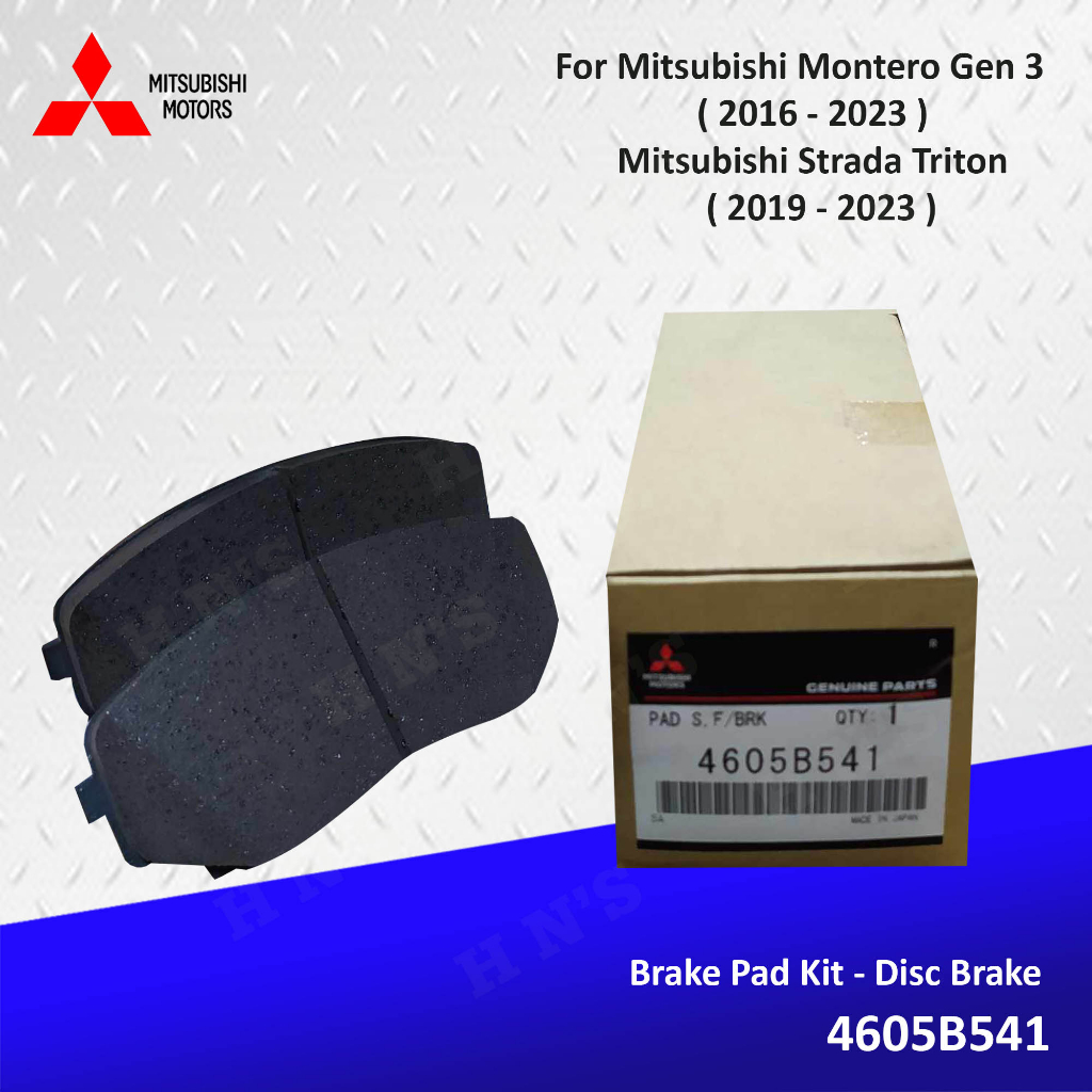 Mitsubishi Genuine Brake Pads Front for Mitsubishi Montero Gen 3, L200 ...