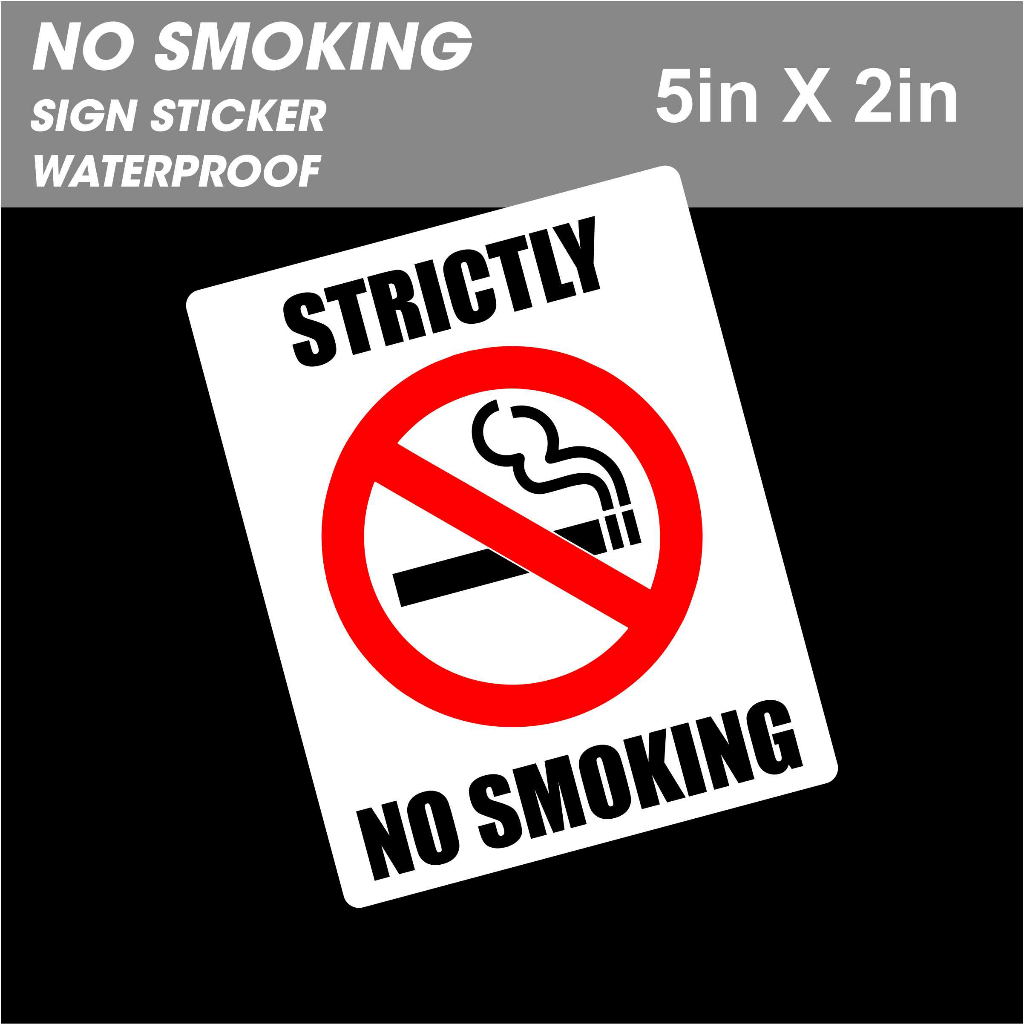 NO SMOKING STICKER SIGN | Shopee Philippines