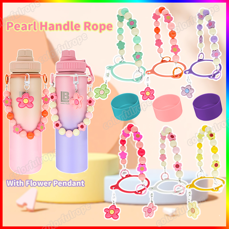 Linbai Flask Accessories Water Bottle Bead Pearl Hand For 12-64oz Wide ...