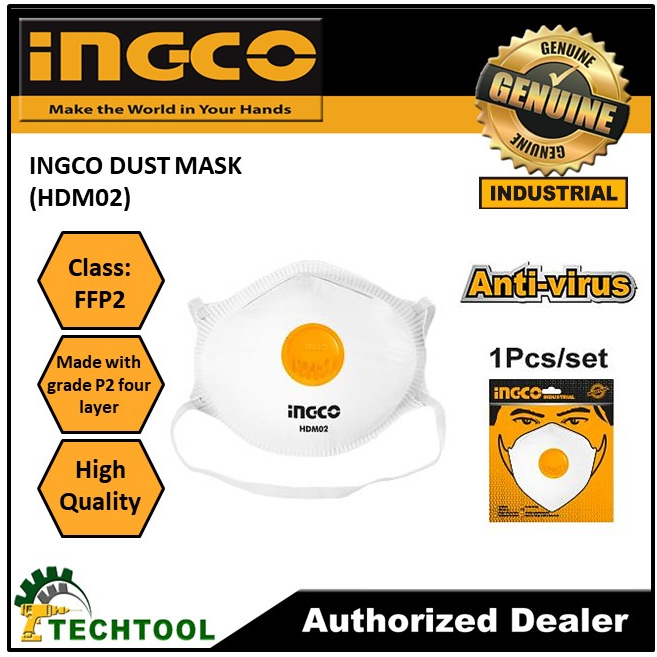 INGCO DUST MASK WITH VALVE (HDM02) | Shopee Philippines