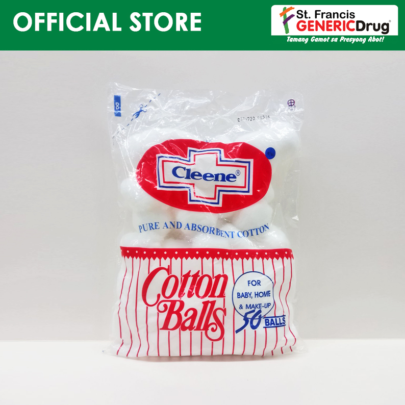 Cleene Pure And Absorbent Cotton-balls (50 Balls) | Shopee Philippines