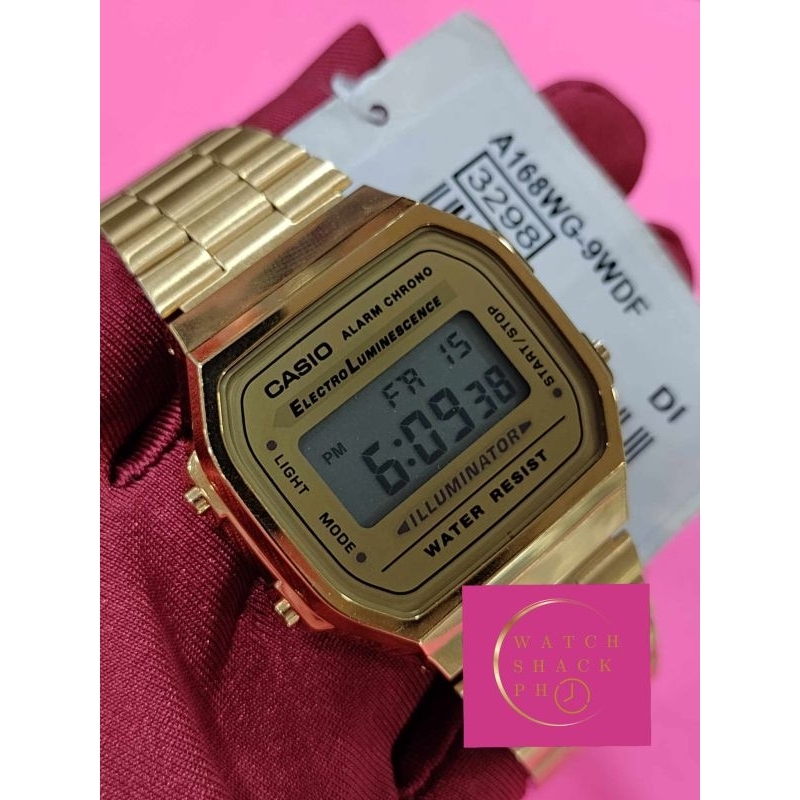 CASIO VINTAGE GOLD A168WG 9 / A168 | Shopee Philippines