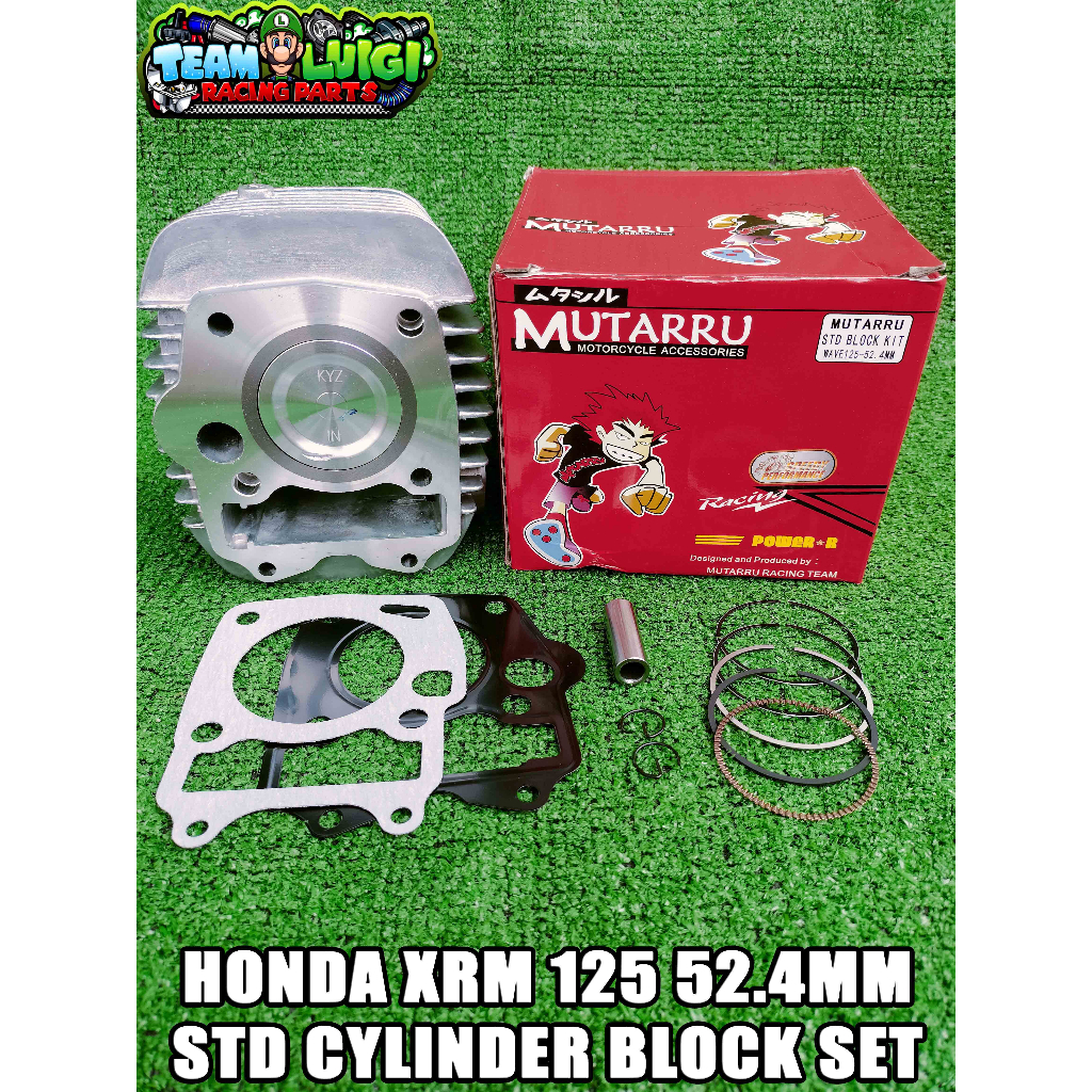 MUTARRU HONDA XRM 125 52.4MM STANDARD CYLINDER BLOCK SET | Shopee ...