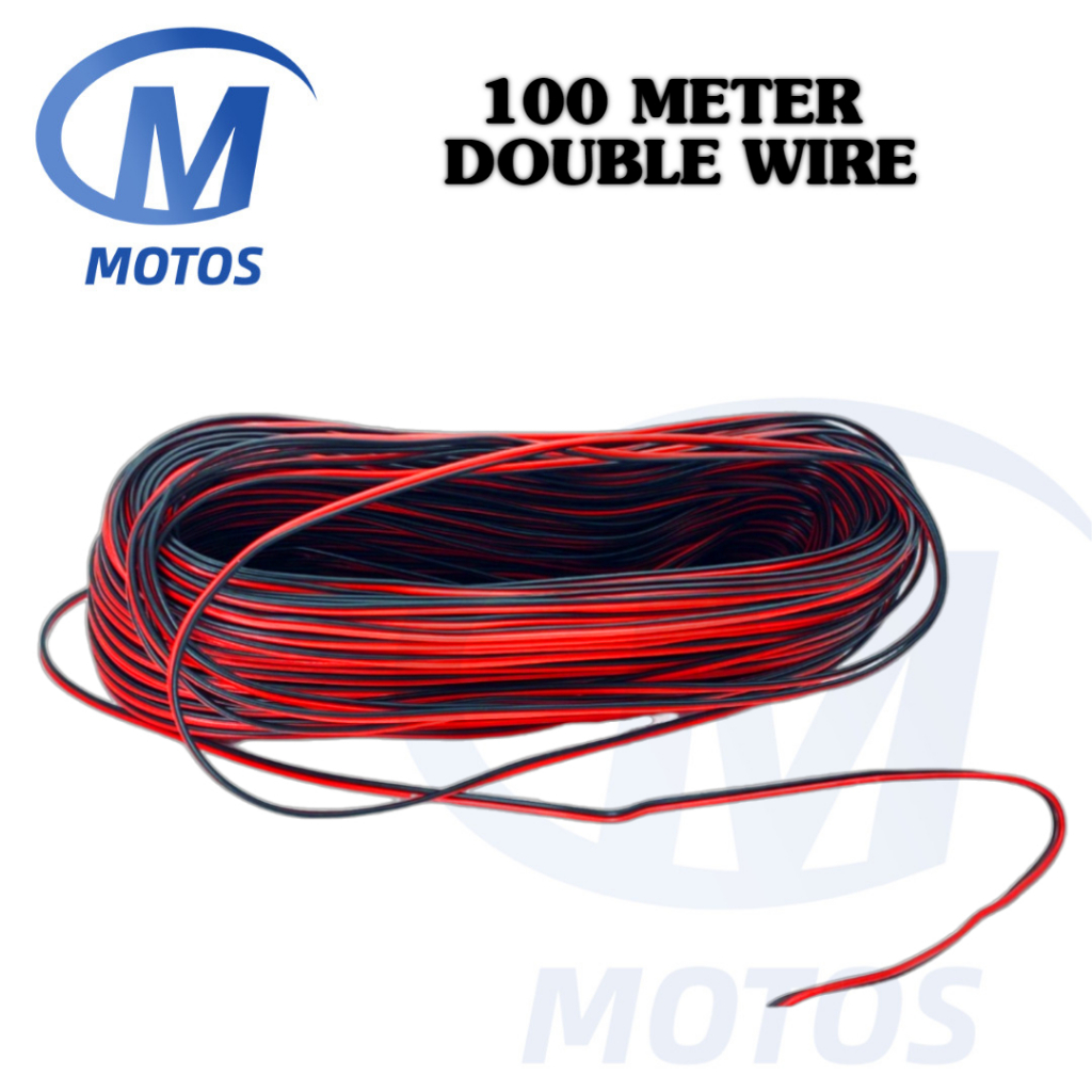 MOTOSPH 100 METERS WIRE DOUBLE CABLE WIRE GAUGE 22 | Shopee Philippines
