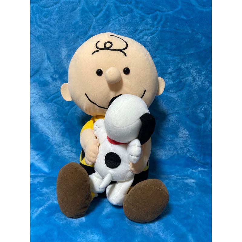 Charlie Brown Big Snoopy Peanuts Stuffed Toy 18” Preloved | Shopee ...