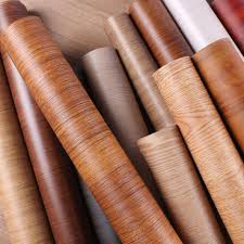 WHB Wood Grain Design Wall Sticker Home Renovation PVC Self Adhesive ...