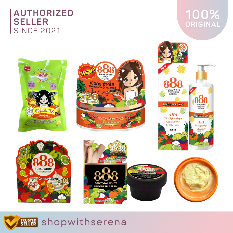 888 Total White Thailand, Whitening Lotion, Soap, Coffee Scrub and ...