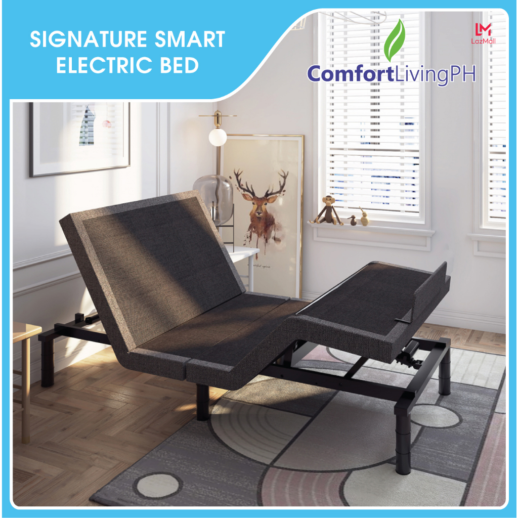 Comfort Living Adjustable Bed Signature Smart Electric Bed Frame ...
