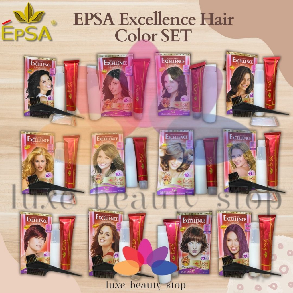 EPSA EXCELLENCE HAIR COLOR SET | Shopee Philippines