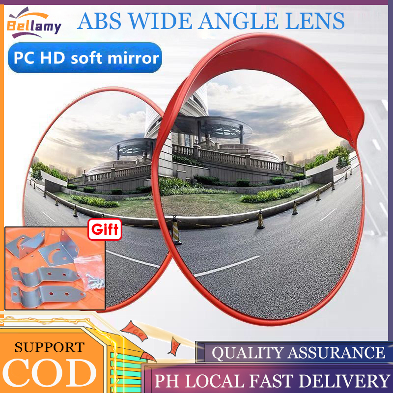 60/80CM Outdoor Indoor Traffic Wide-angle Mirror Concave-convex Mirror ...