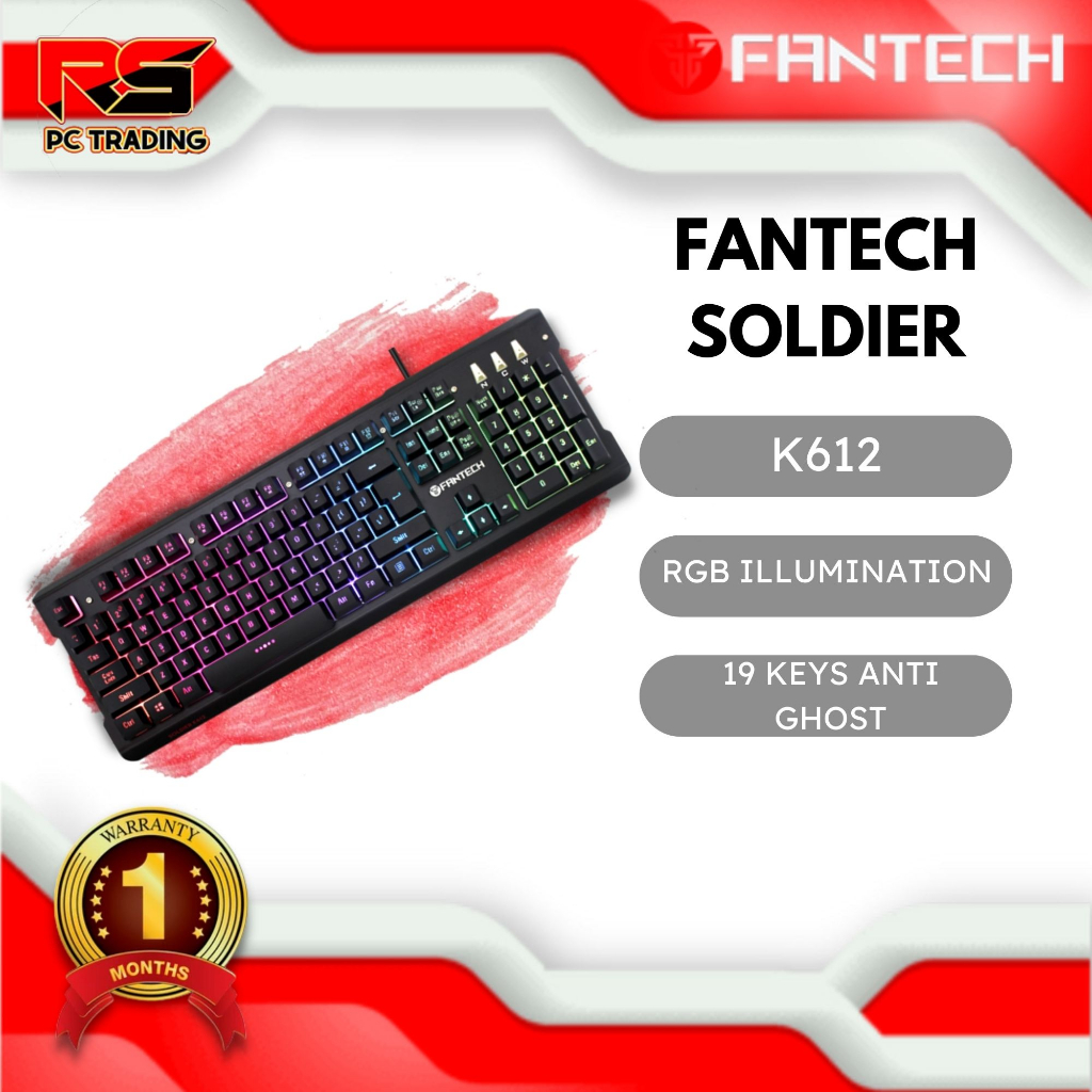 Gaming Keyboard Fantech SOLDIER K612 (MEMBRANE) | Shopee Philippines