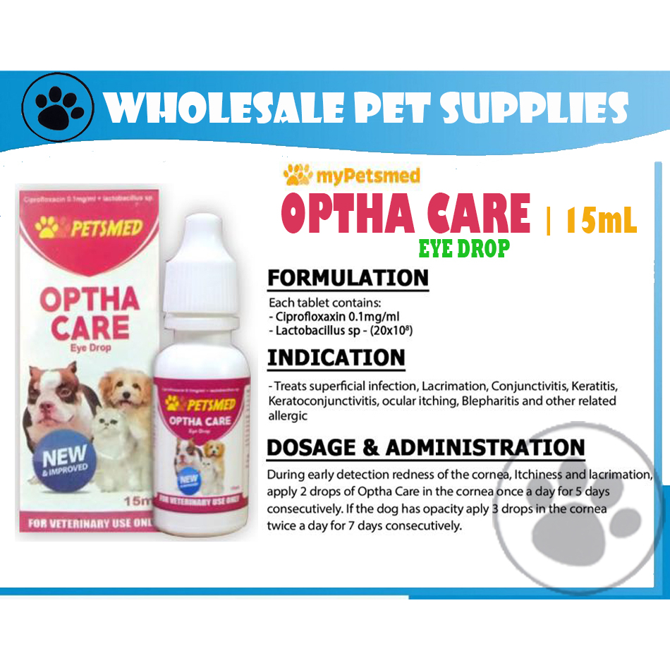 Petsmed OPTHA CARE Eye Drop | 15mL | Shopee Philippines