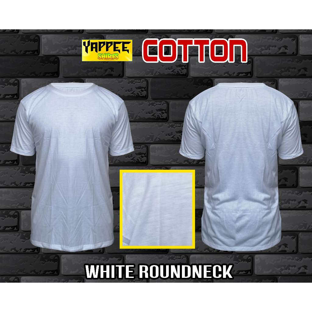 Yappee Cotton White Activewear Tshirt | Shopee Philippines