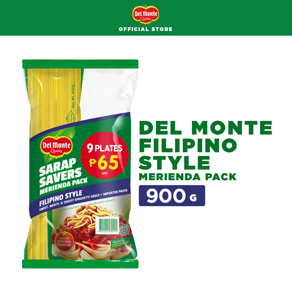 DEL MONTE Sarap Savers Pack - Filipino Style 1 Set (Spaghetti Sauce ...