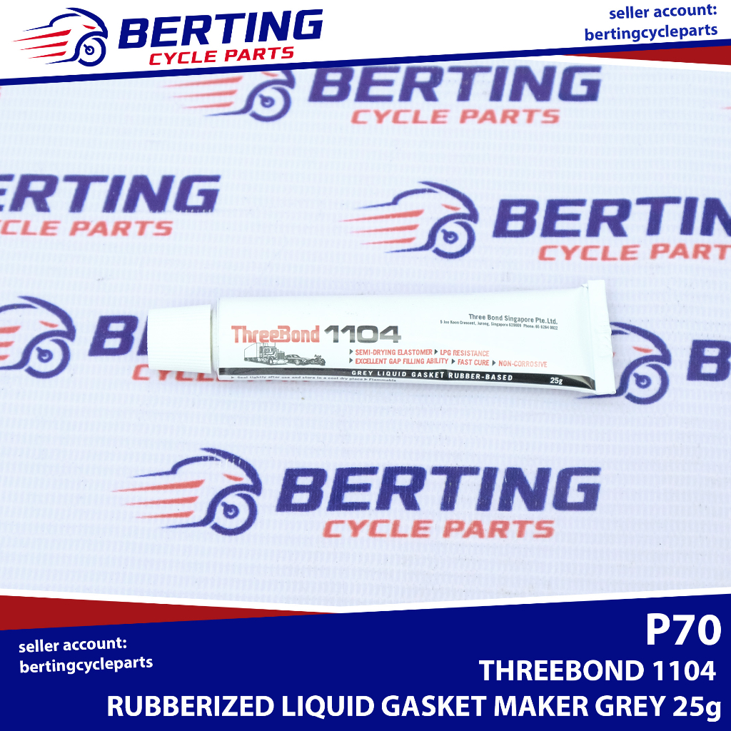 THREEBOND 1104 RUBBERIZED LIQUID GASKET MAKER GREY 25 grams Genuine ...