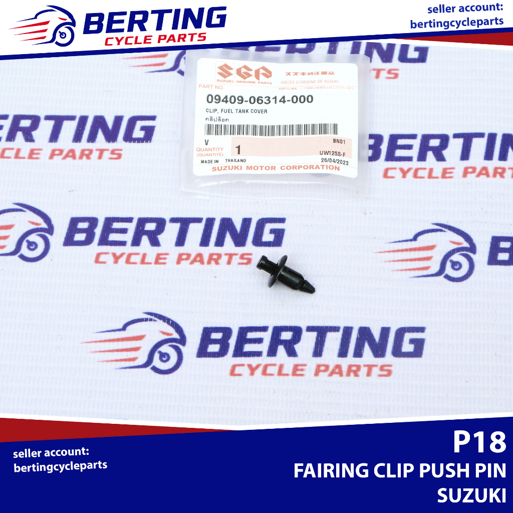 SGP FAIRING CLIP PUSH PIN Suzuki Genuine 09409-06314-000 | Shopee ...