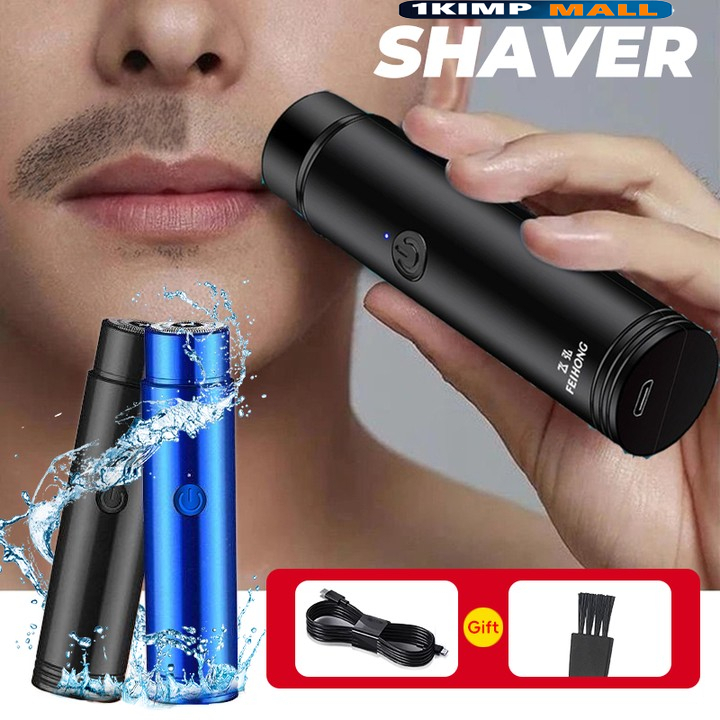 Portable Electric Shaver For Men Rechargeable Trimmer Travel Mini Razor ...