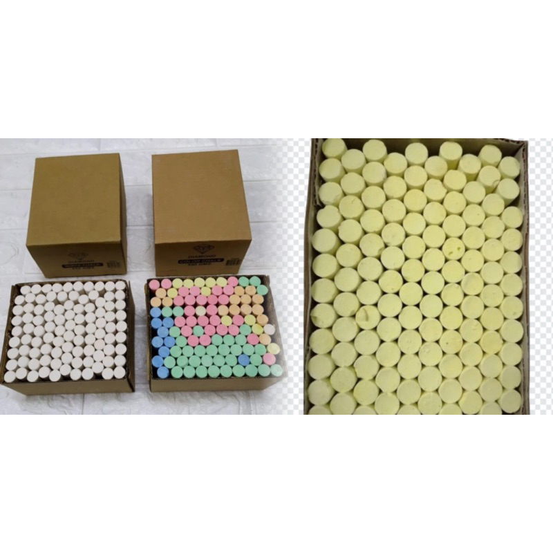 White, yellow, color chalk （550 GMS) | Shopee Philippines