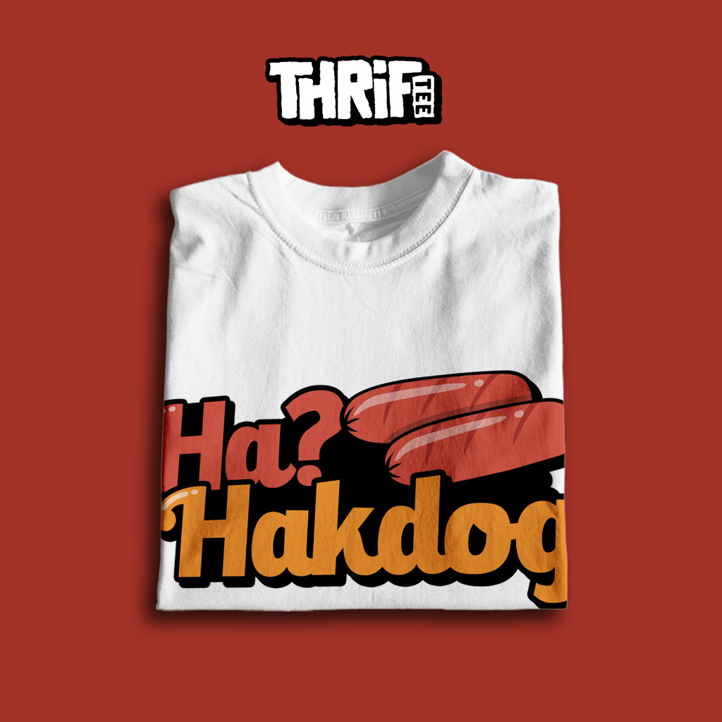 Hakdog T-shirt. White Graphic Tees Sublimation Print. Unisex T-Shirt ...