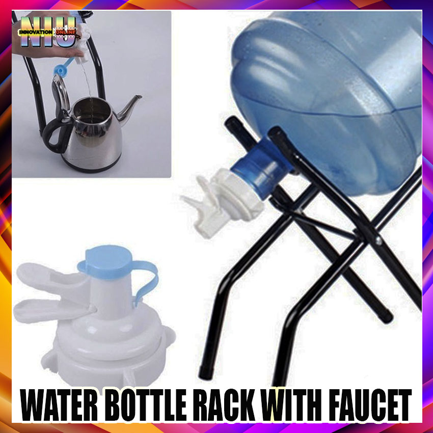 Bracket Bottled Water Dispenser With Faucet Tap Metal Gallon Water ...