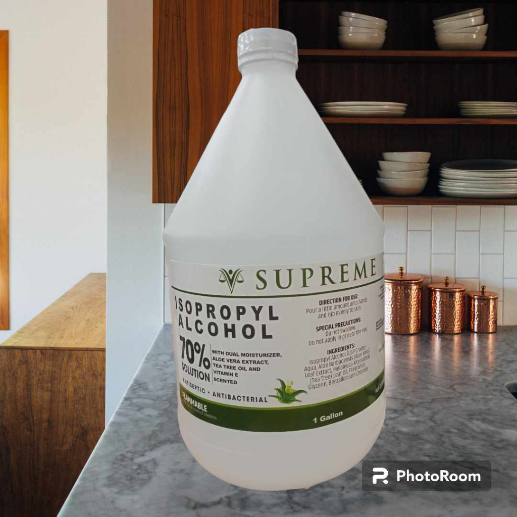 SUPREME ISOPROPYL ALCOHOL 70% - 1 GALLON | Shopee Philippines
