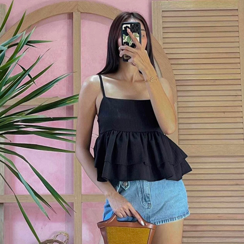 Polly Top — Double Layered Peplum Top | Flair Clothing | Shopee Philippines