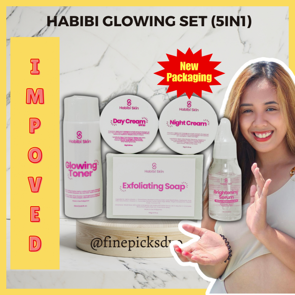ORIGINAL HABIBI SKIN 5in1 GLOWING SET (Maintenance Set) with FREEBIE ...