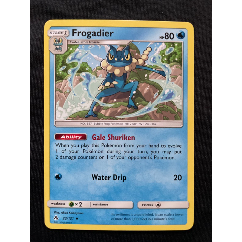 Frogadier pokemon card 23/131 uncommon | Shopee Philippines