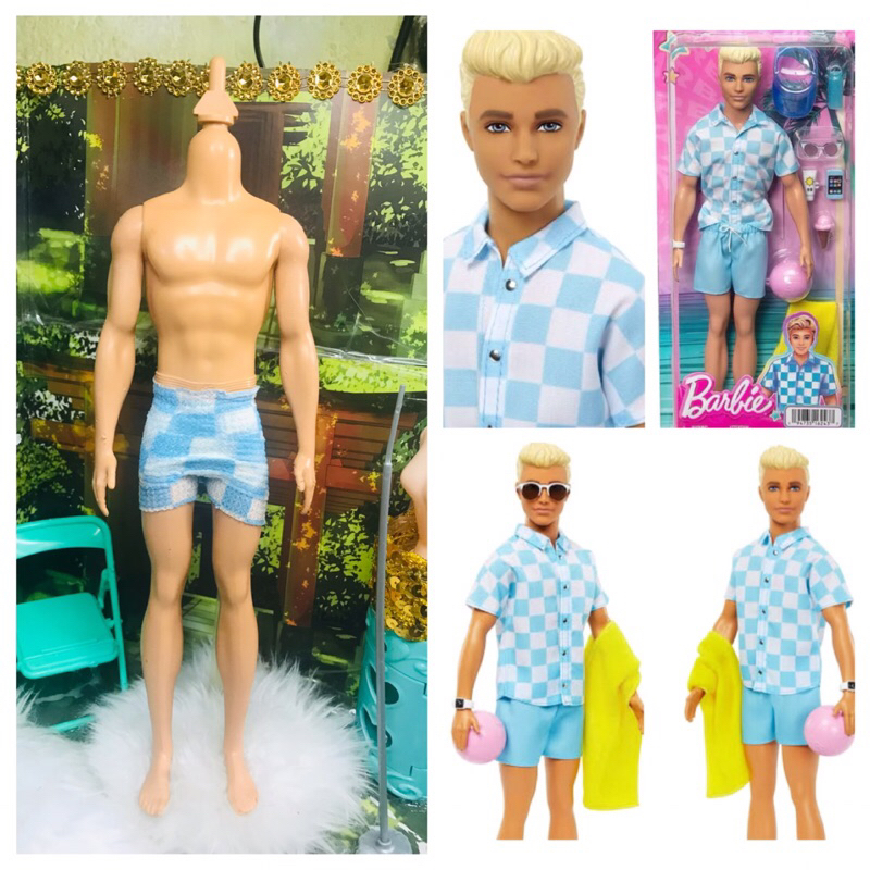 2022 mattel ken DOLL BODY of ken doll on beach day with deluxe gift set ...