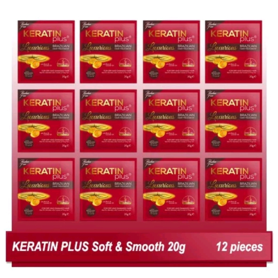 Keratin Plus Luxurious Brazilian Hair Treatment (20g x 12 sachets ...