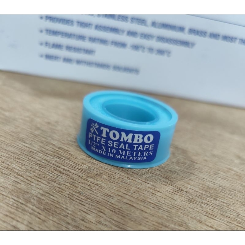 Tombo Teflon Tape 1/2",3/4",1"PTEE Seal Tape Water Pipe Thread Sealant ...