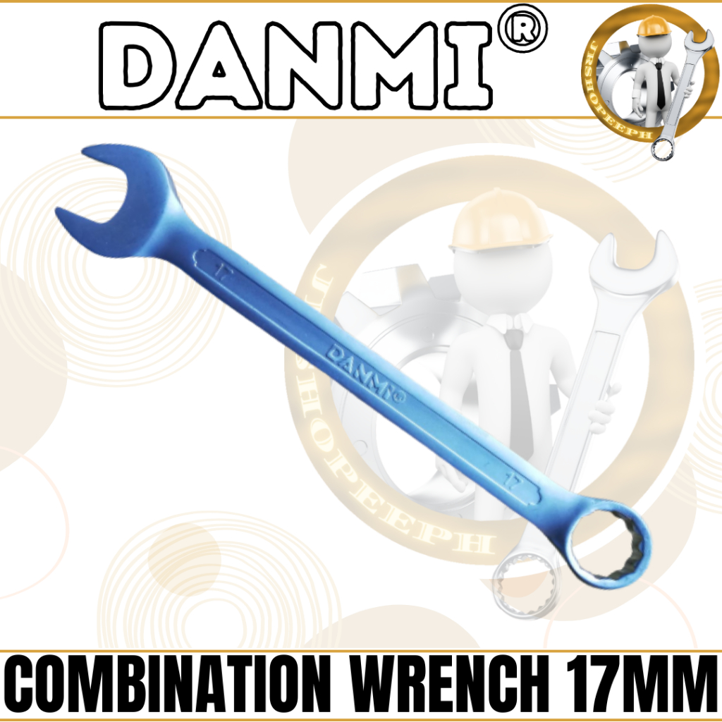 Jrshopeeph Danmi Combination Wrench Liyabe 17mm Chrome Vanadium Steel ...