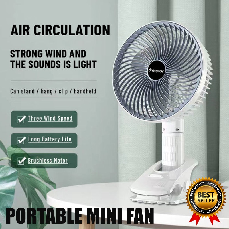 Rotary Fan Portable Mini Fan Foldable Silent Fan Small Cooling Fan ...