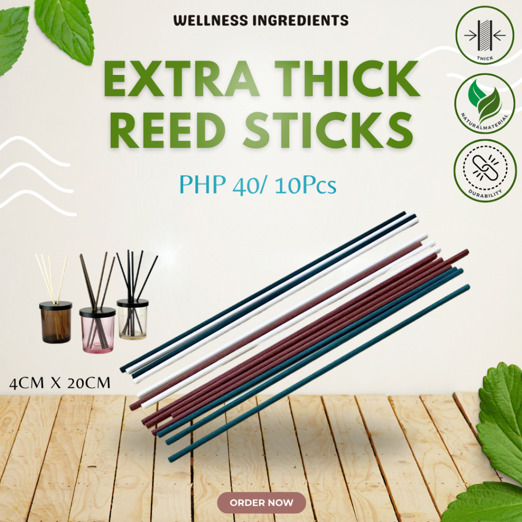 Extra Long and Extra Thick Reed Sticks (sold per 10 pcs) | Shopee ...