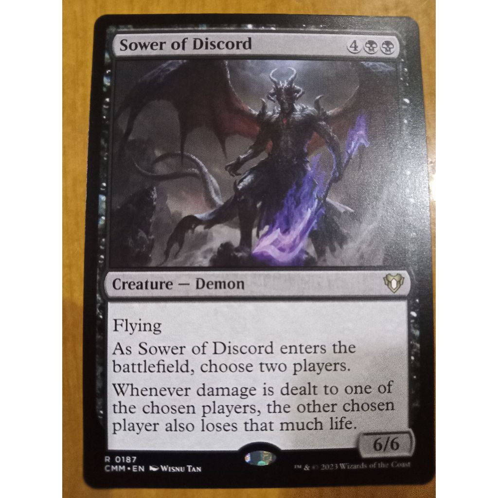 MTG Sower of Discord R Commander Masters (CMM) Magic: the Gathering ...