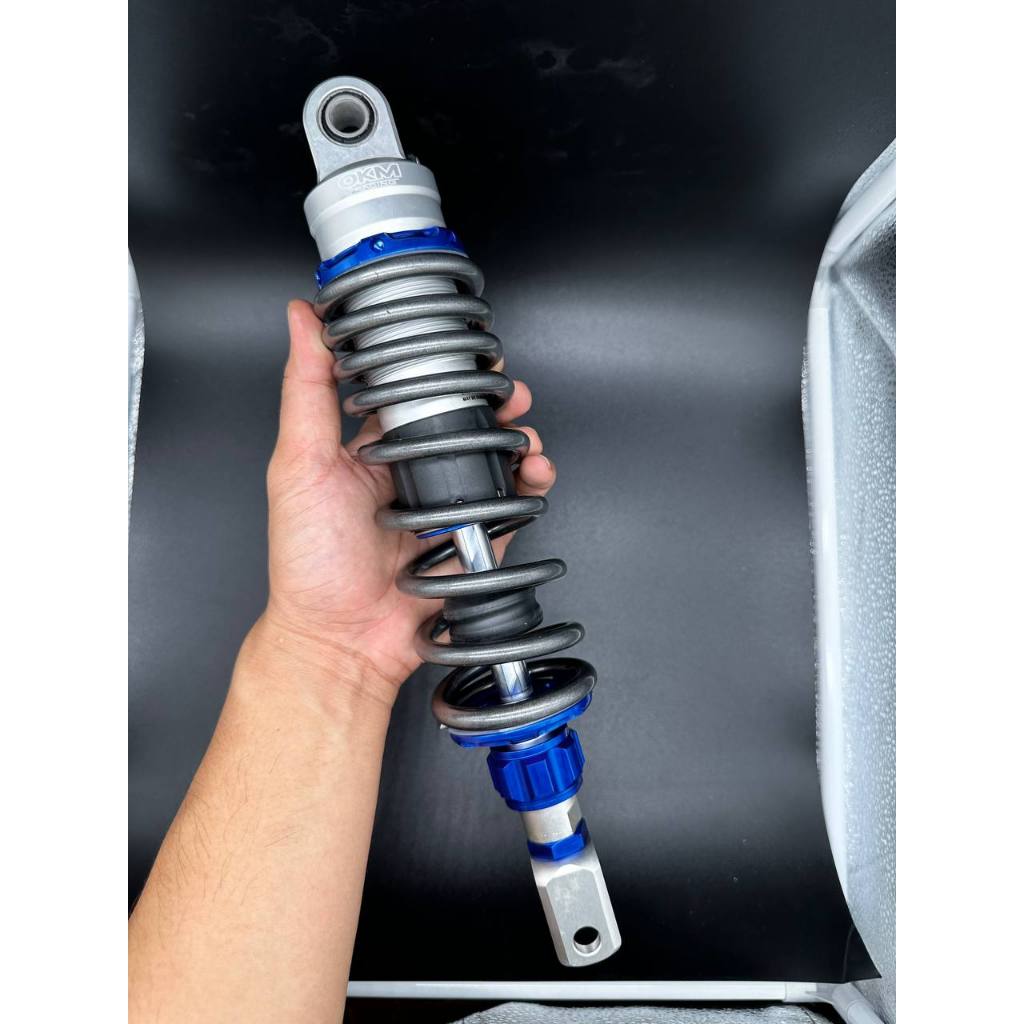OKM RACING REAR SHOCK (SKYDRIVE 125) (330MM) BLUE | Shopee Philippines
